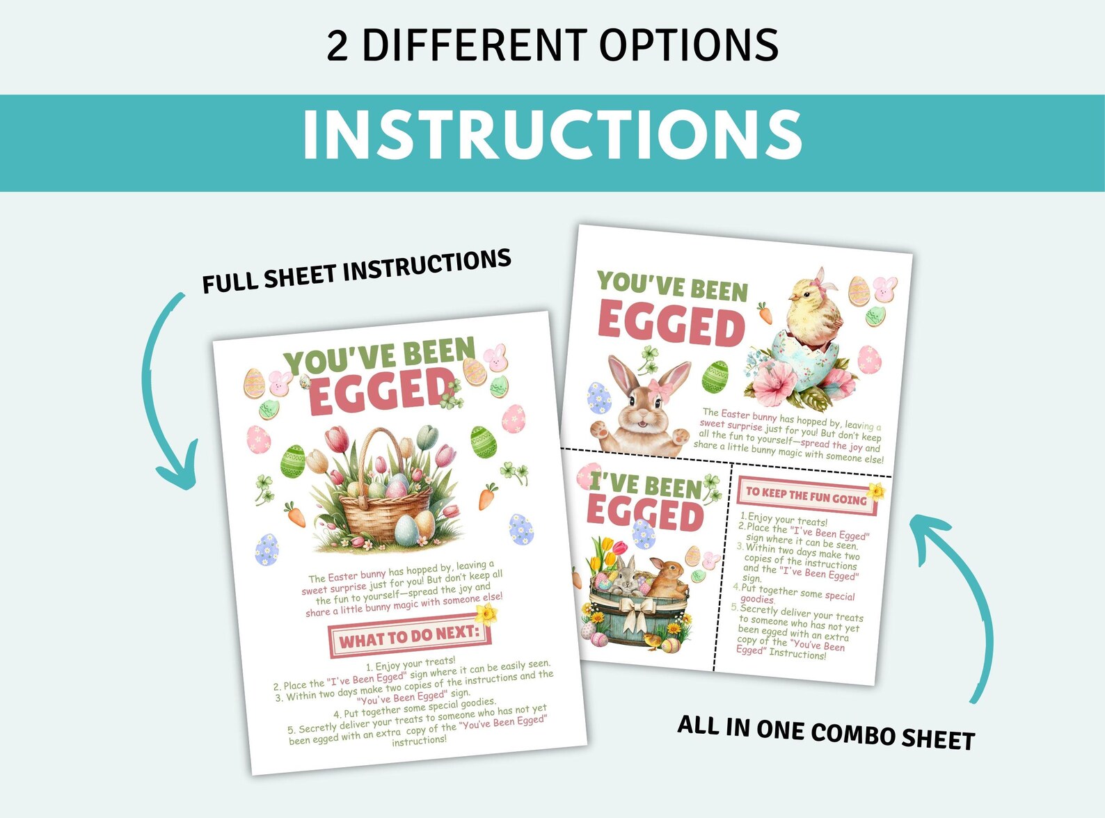 You've Been Egged Easter Game Printable Easter Game I've Been Egged ...