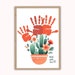Cactus Mother's Day Handprint Craft Printable Made With Love Handprint ...