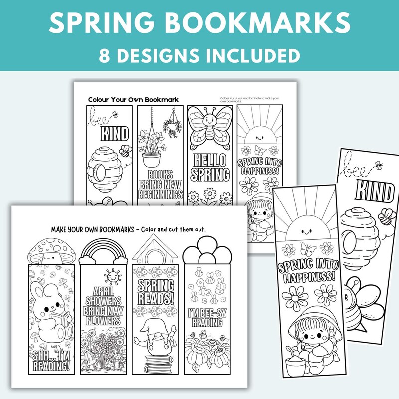 Printable Bookmarks - Etsy