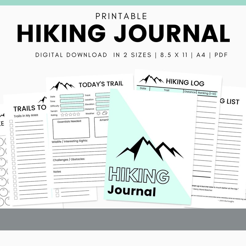 Hiking Journal - Etsy