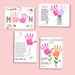 Mother's Day Handprint Craft Bundle Printable Mother's Day Handprint ...