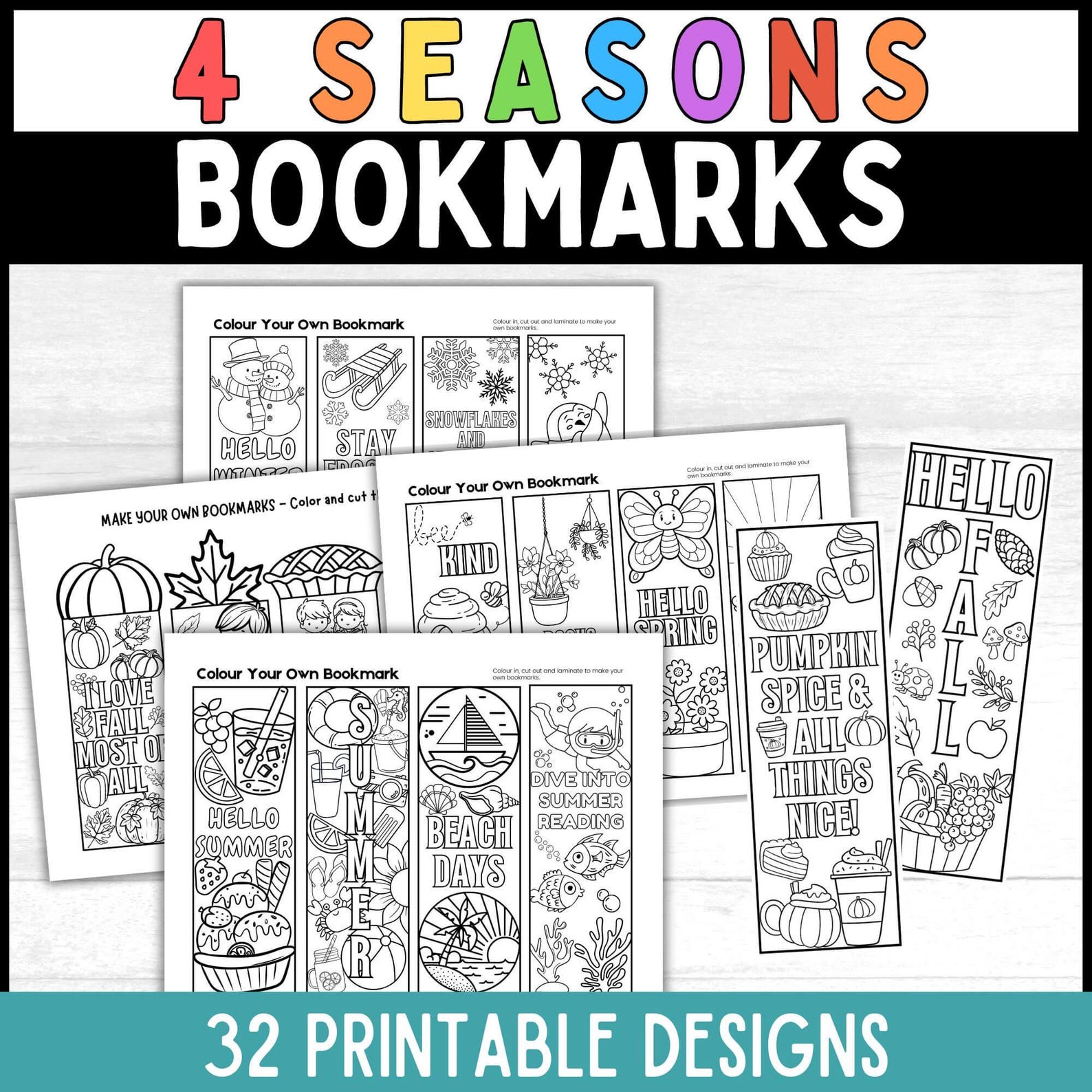 Seasonal Activity Bundle Printable Seasonal Activities Printable 4 ...