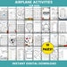 Airplane Activity Bundle Printable Airplane Kids Activities Plane ...