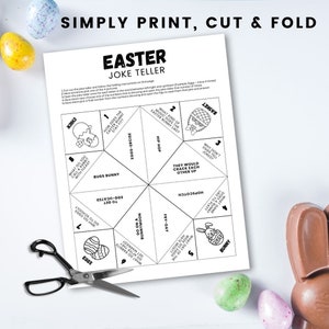 Easter Joke Teller Printable Easter Cootie Catcher Easter Fortune ...