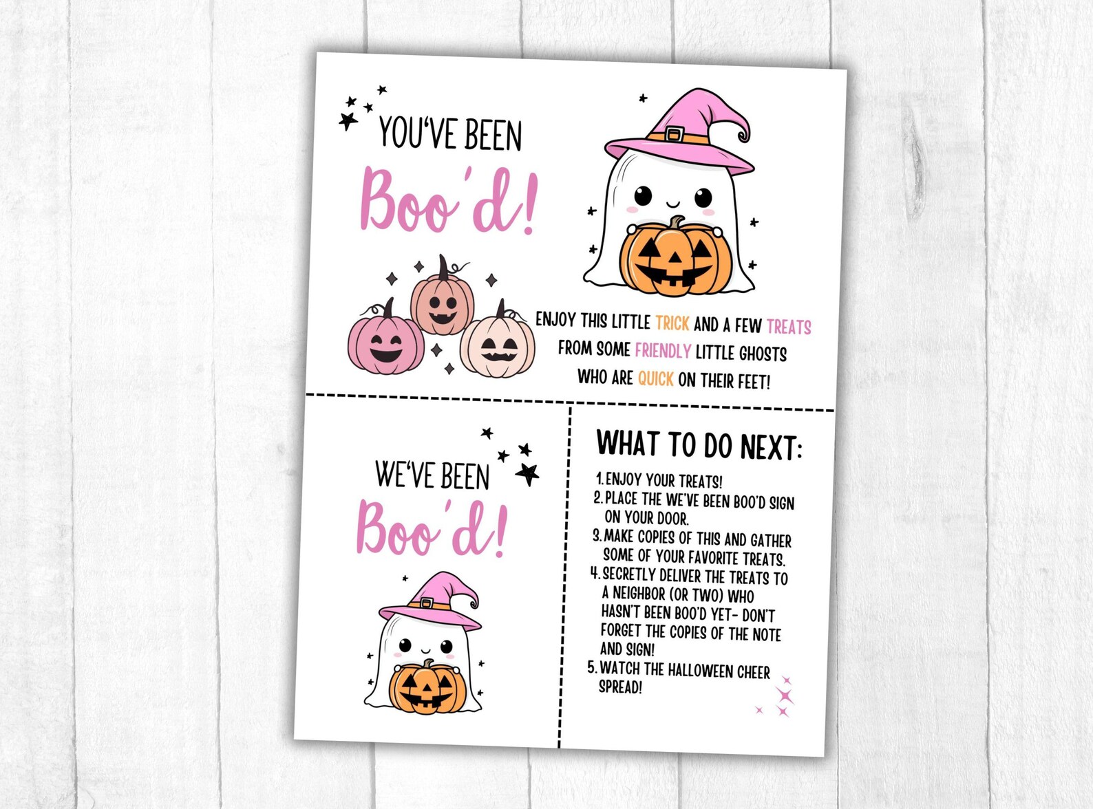 You've Been Boo'd Printable Halloween You've Been Booed Pinkoween ...