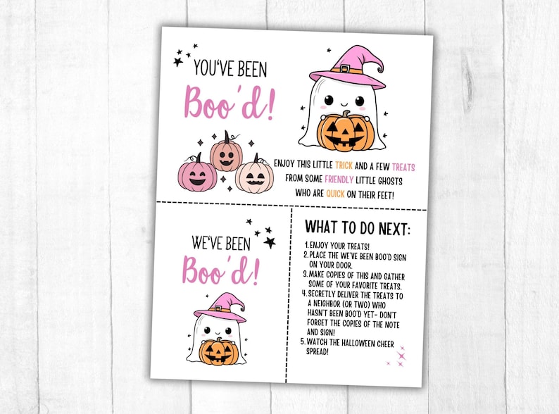 You've Been Boo'd Printable Halloween You've Been Booed Pinkoween ...