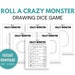 Halloween Draw A Monster Game, Printable Halloween Game for Kids ...