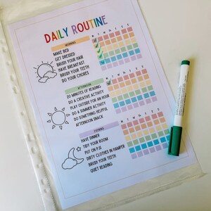 Kids Summer Schedule Summer Checklist Daily Summer Routine Canva ...