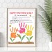 Mother's Day Handprint Activity Printable Handprint Craft Template ...