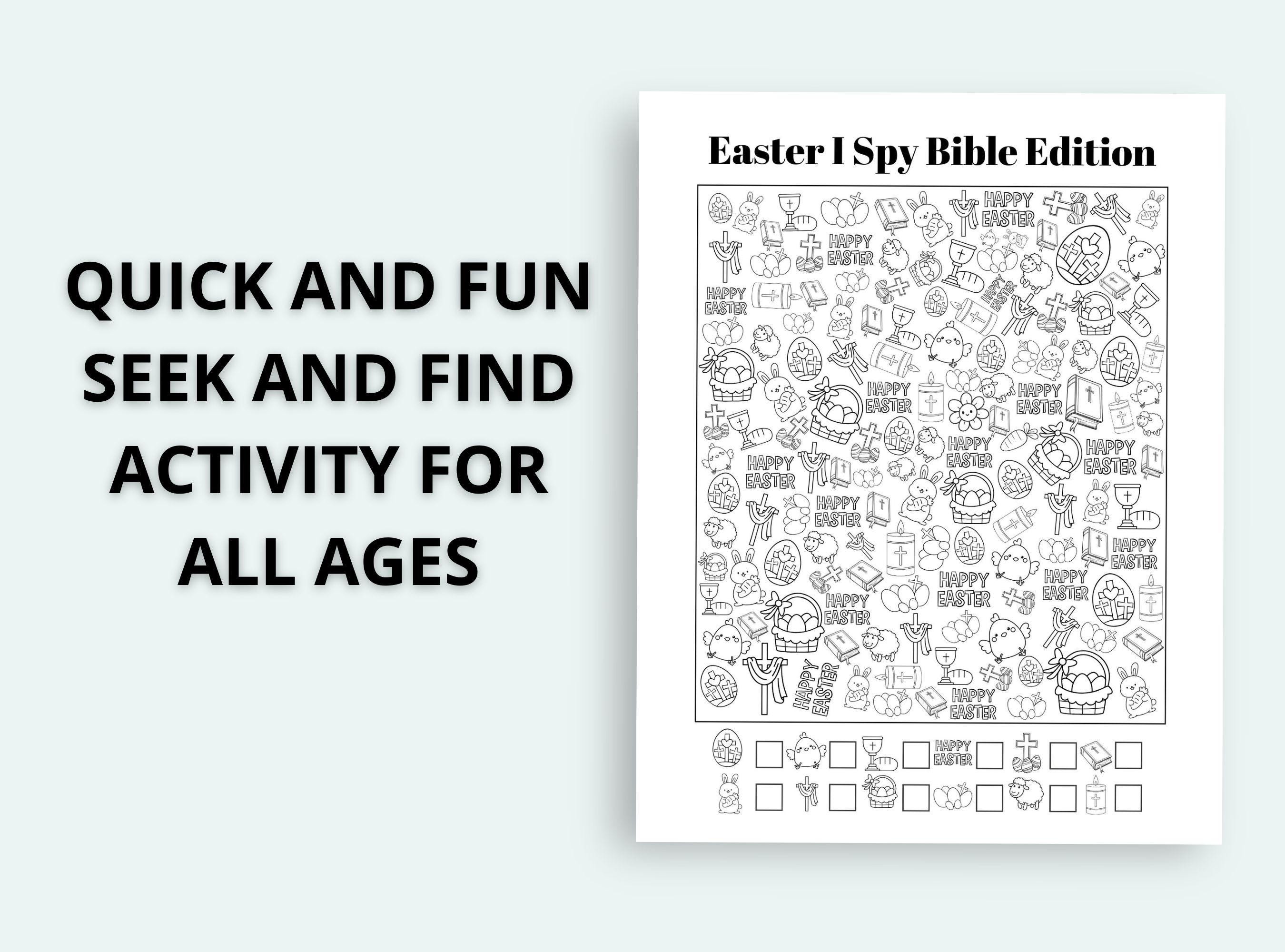 Christian Easter I Spy Printable Easter Game Easter Bible Games Easter ...
