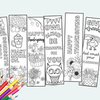 Turkey Corner Bookmark | Printable Turkey Bookmark | Thanksgiving ...