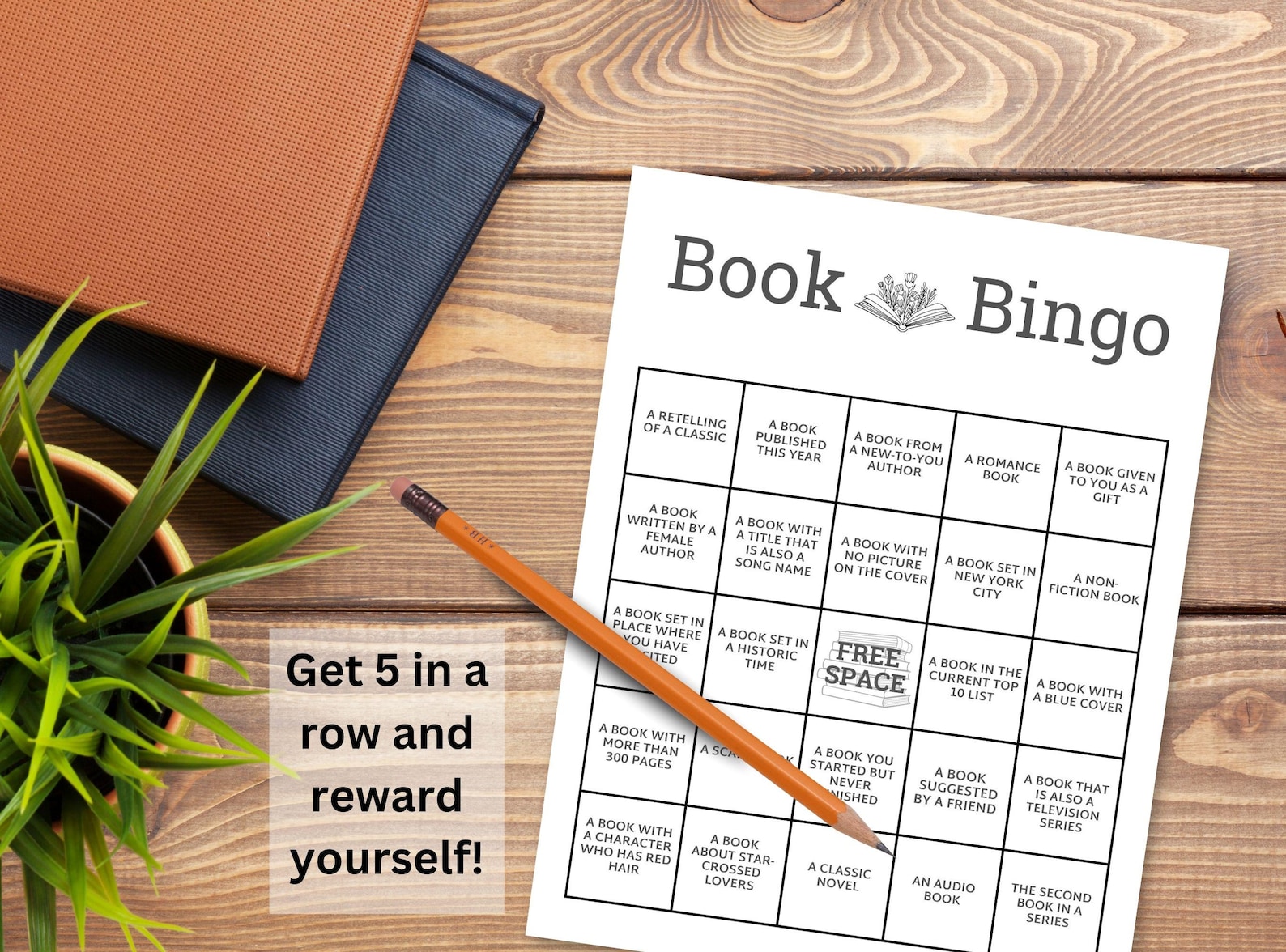 Book Bingo Printable Book Bingo Challenge Reading Challenge Book Club ...