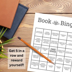 Book Bingo Printable Book Bingo Challenge Reading Challenge Book Club ...