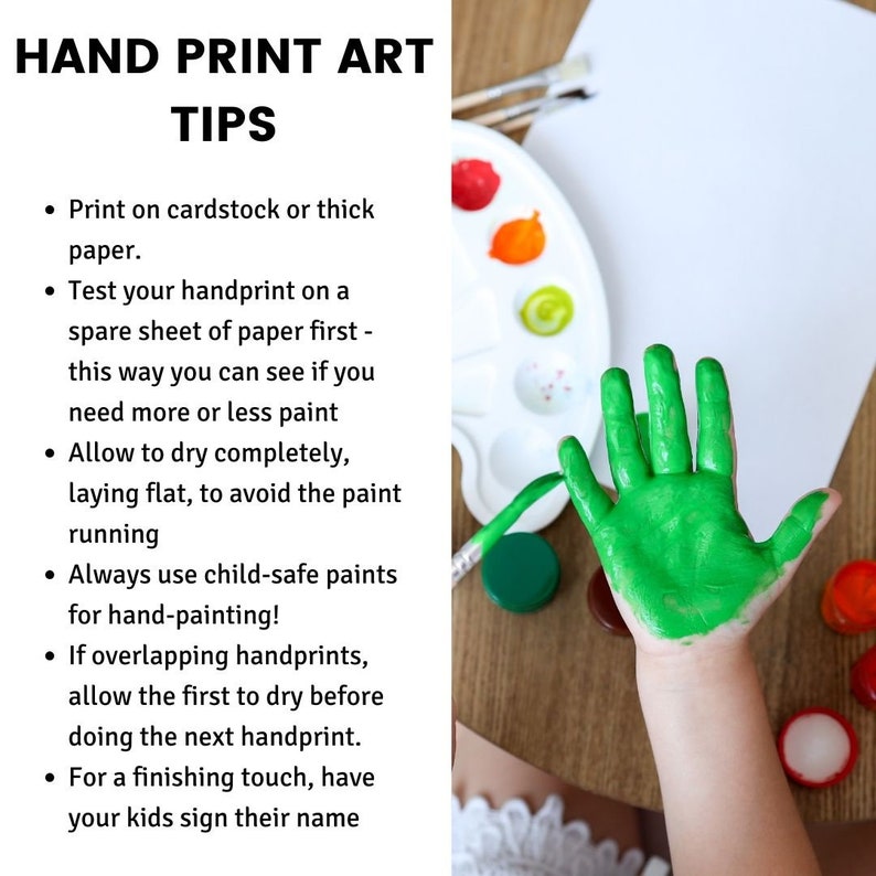 Grandpa Handprint Art Printable Grandpa Card for Father's Day ...