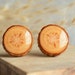 Wooden Ear Studs Made From Tree Branch and Silver, Natural Reclaimed ...