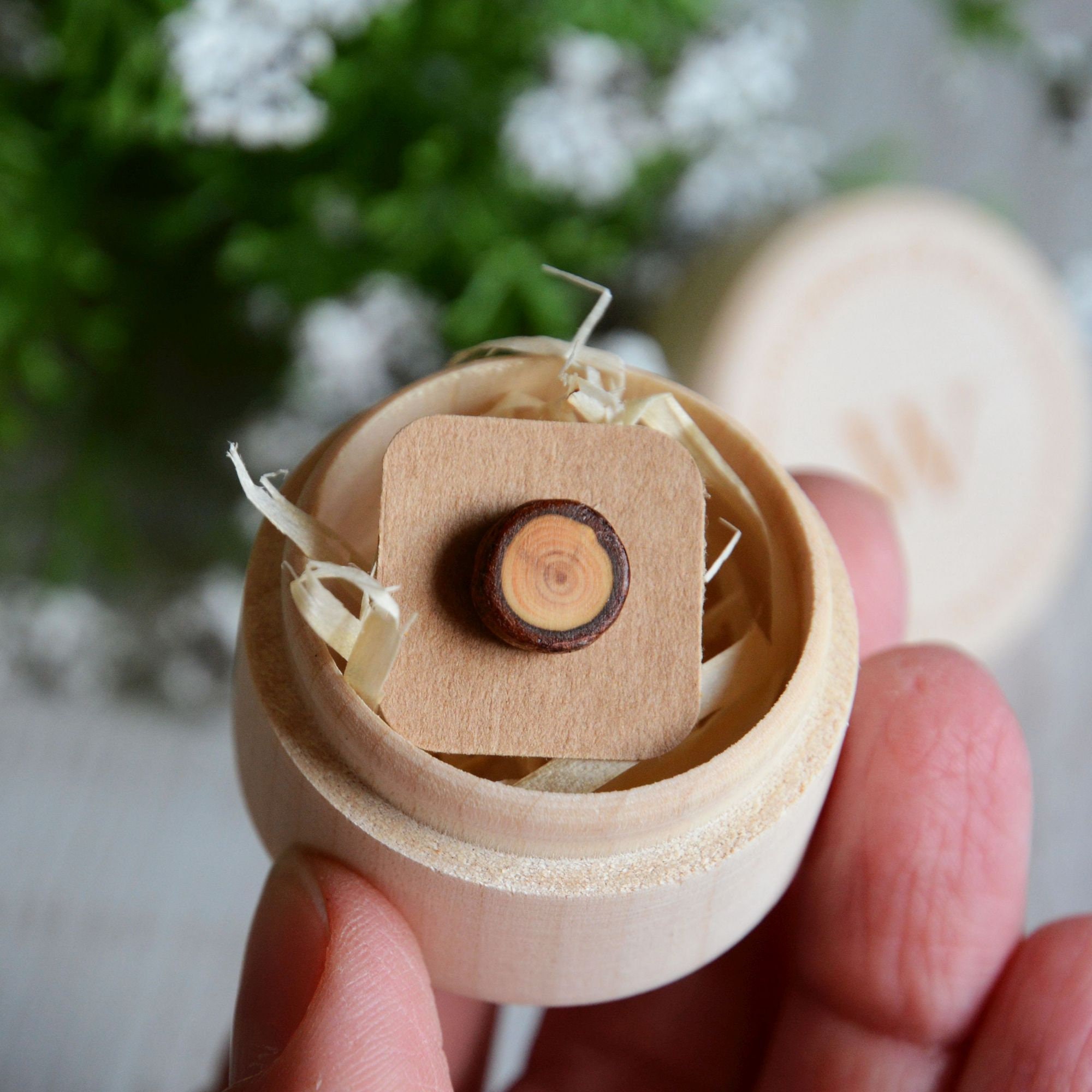 Mens Stud Earring One Singular Earring for Men Men Wood Post - Etsy UK