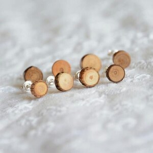 Mens Stud Earring One Singular Earring for Men Men Wood Post - Etsy