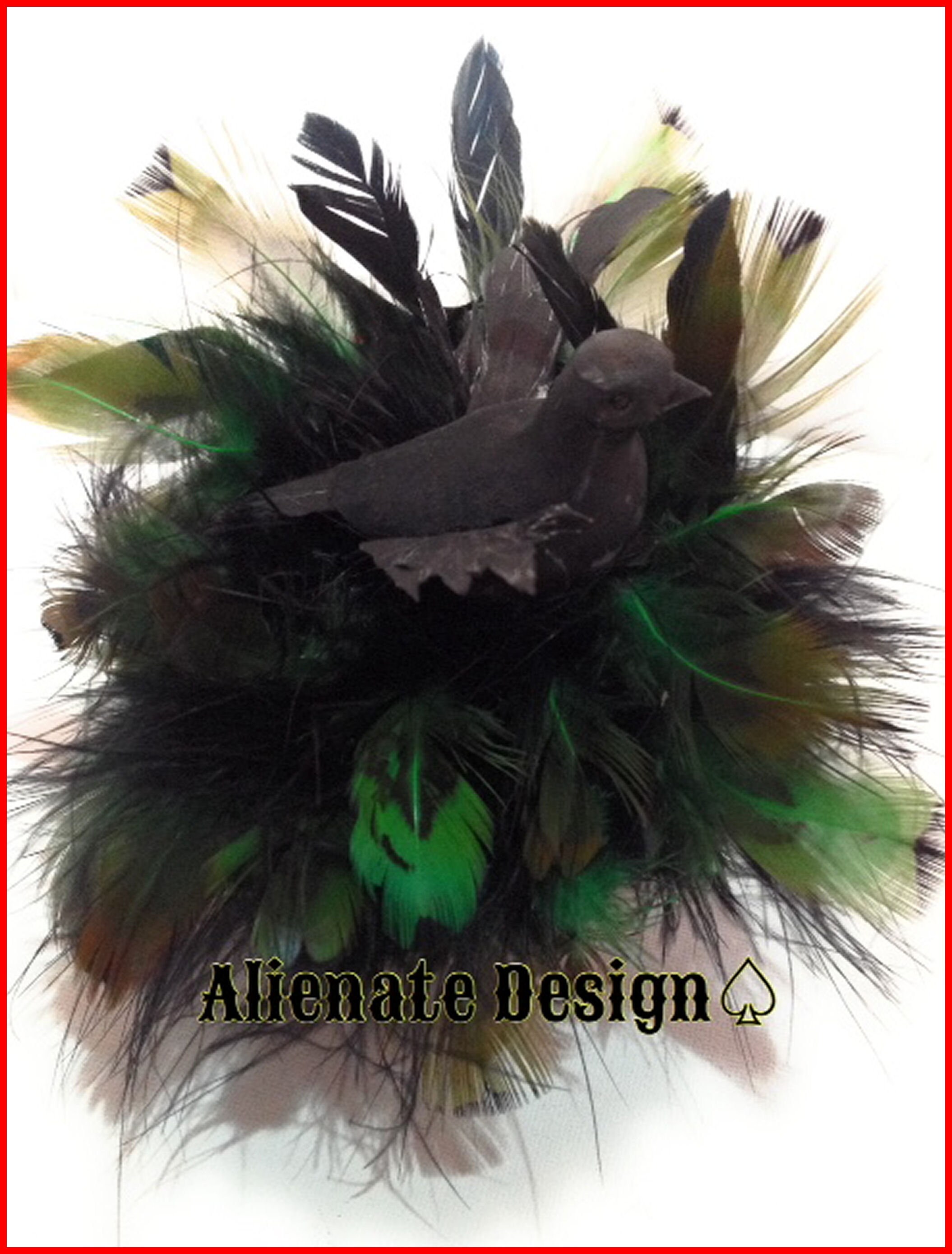 Black Bird Fascinator - Etsy UK