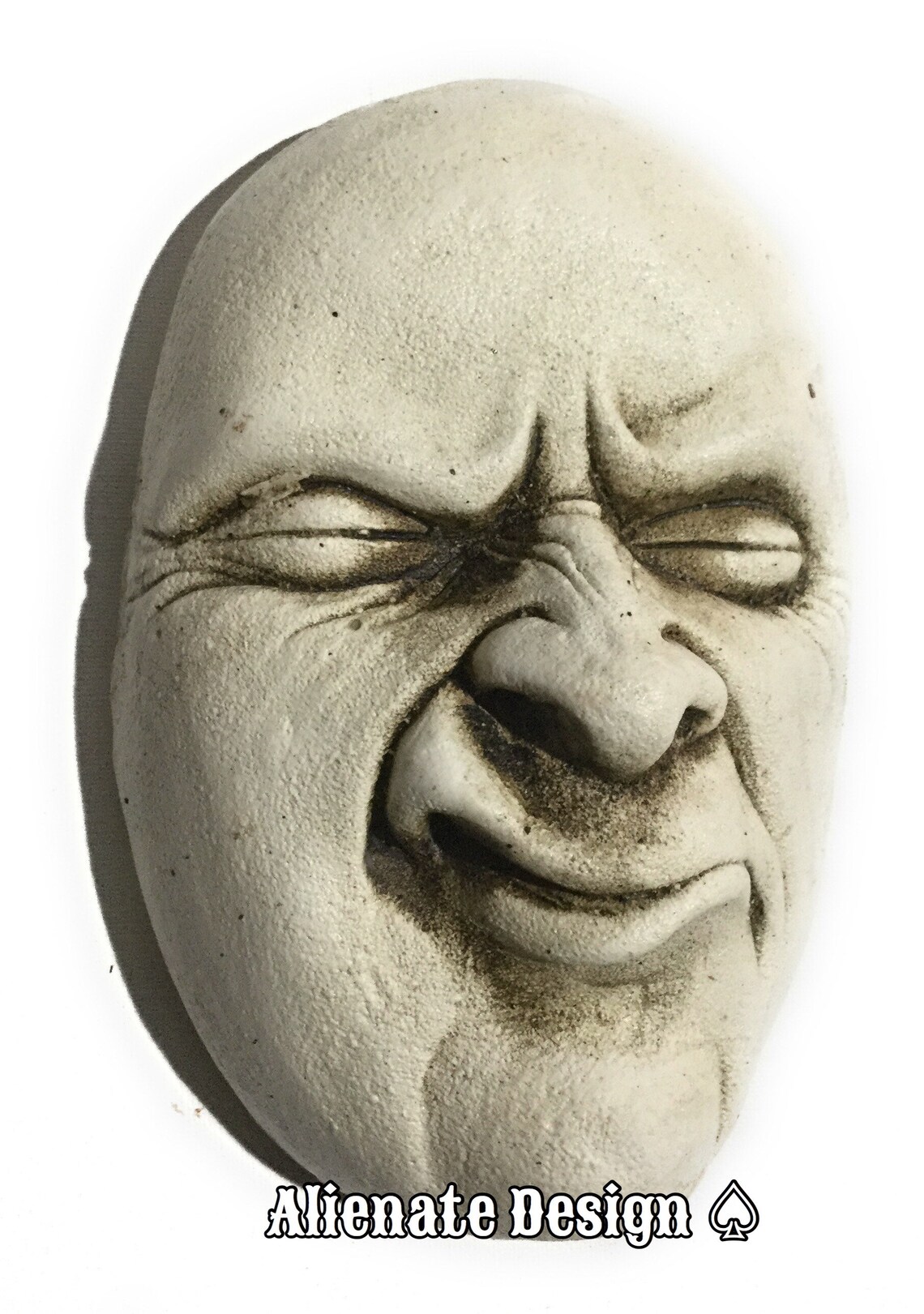 Gargoyle Face Plaque snarl Stone Wall Mask for - Etsy