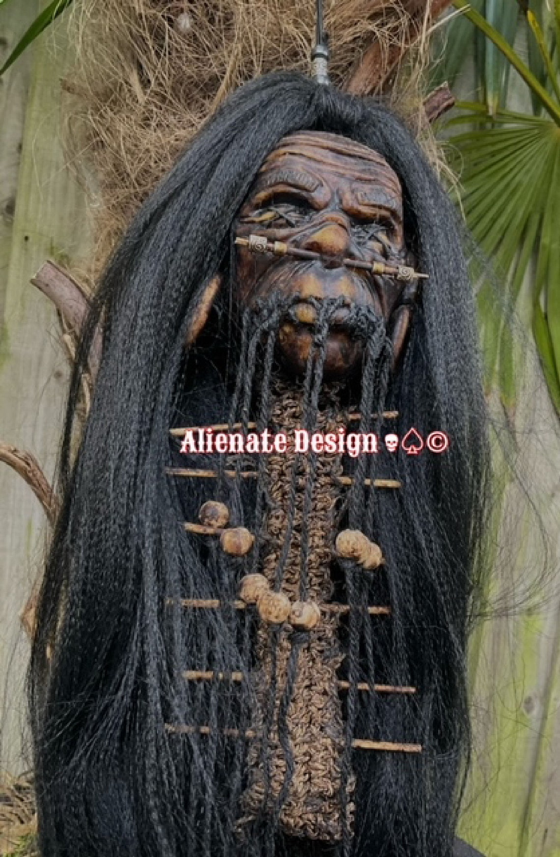 SHRUNKEN HEAD. Tsantsa. Skull. Jivaro. Postage to USA Includes Prepaid ...
