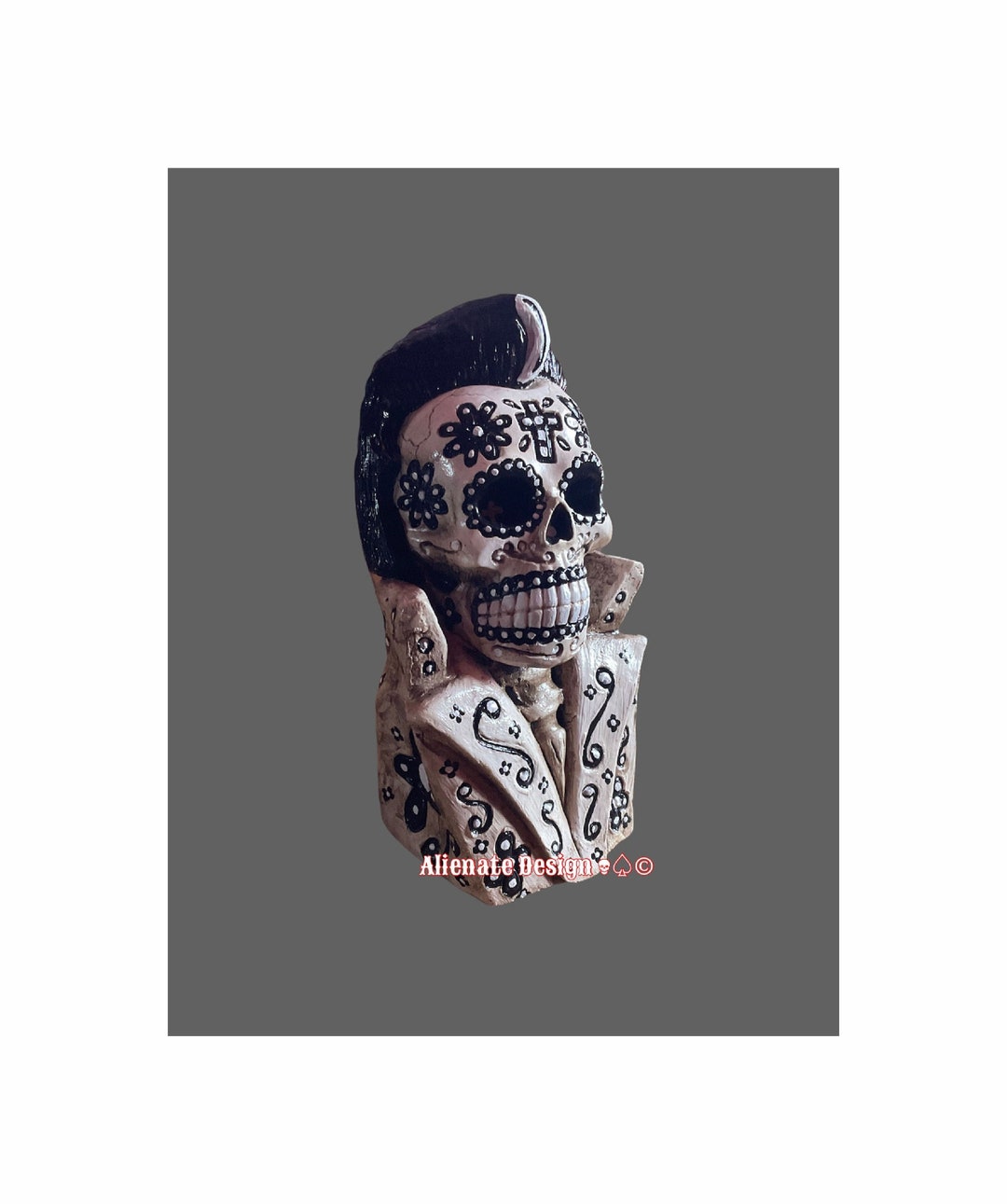 TIKI ELVIS SCULPTURE Rock N Roll Icon Day of the Dead - Etsy