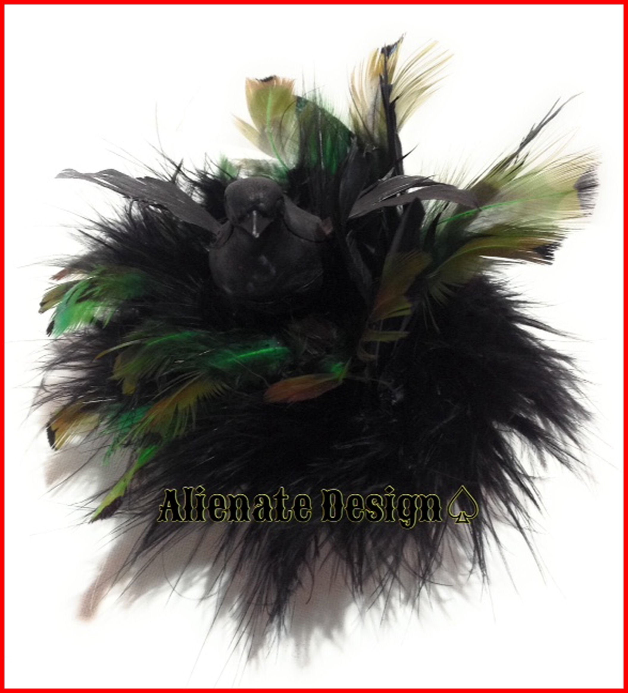 Black Bird Fascinator - Etsy UK