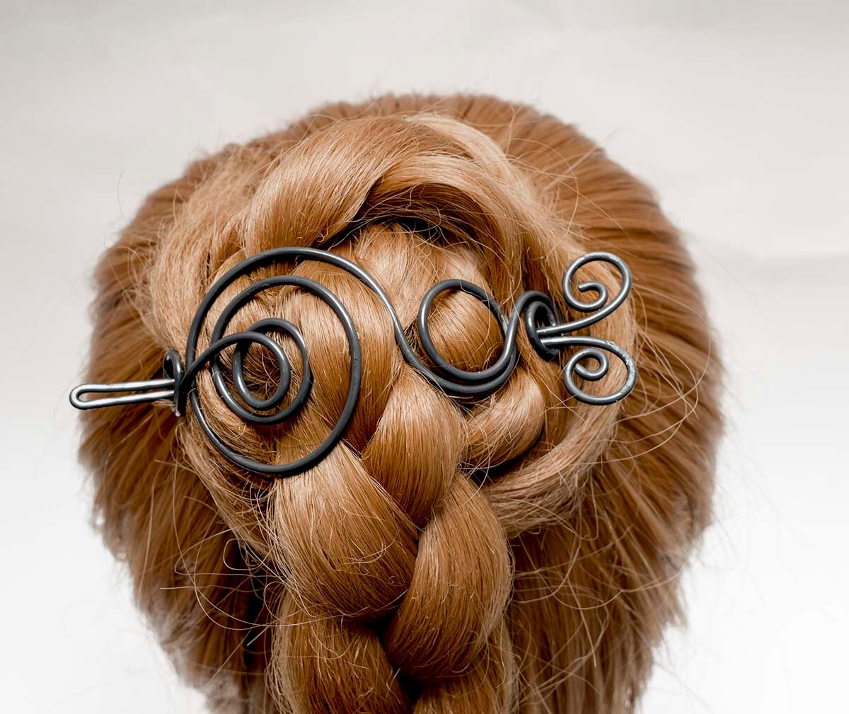 Hair Bun Slide ,black Copper Wire Hair Slide ,barrette ,hair Bun Holder ...