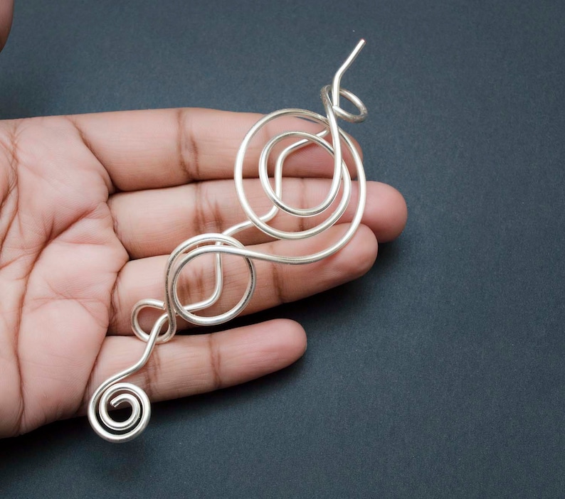 Metal Hair Barrette hair Bun Broochsilver Wire Hair Bun | Etsy