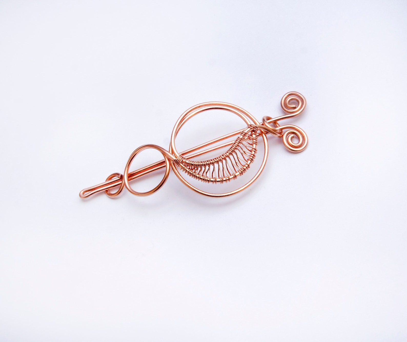 Silver Hair Barrette hair Bun Broochsilver Wire Hair Bun - Etsy