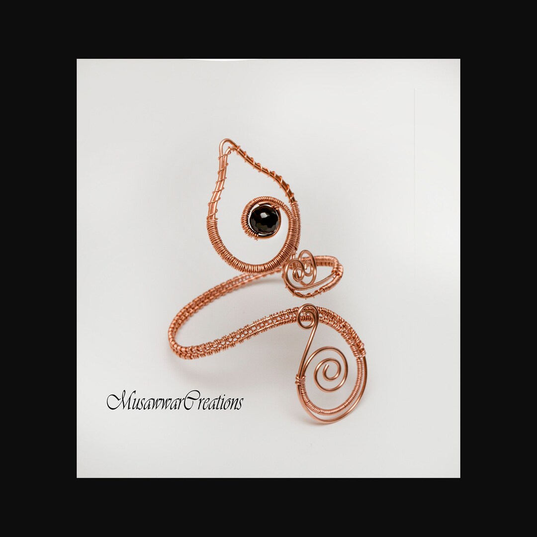 Silver/copper Wire Armlet Upper Arm Cuff Bracelet Armlet - Etsy