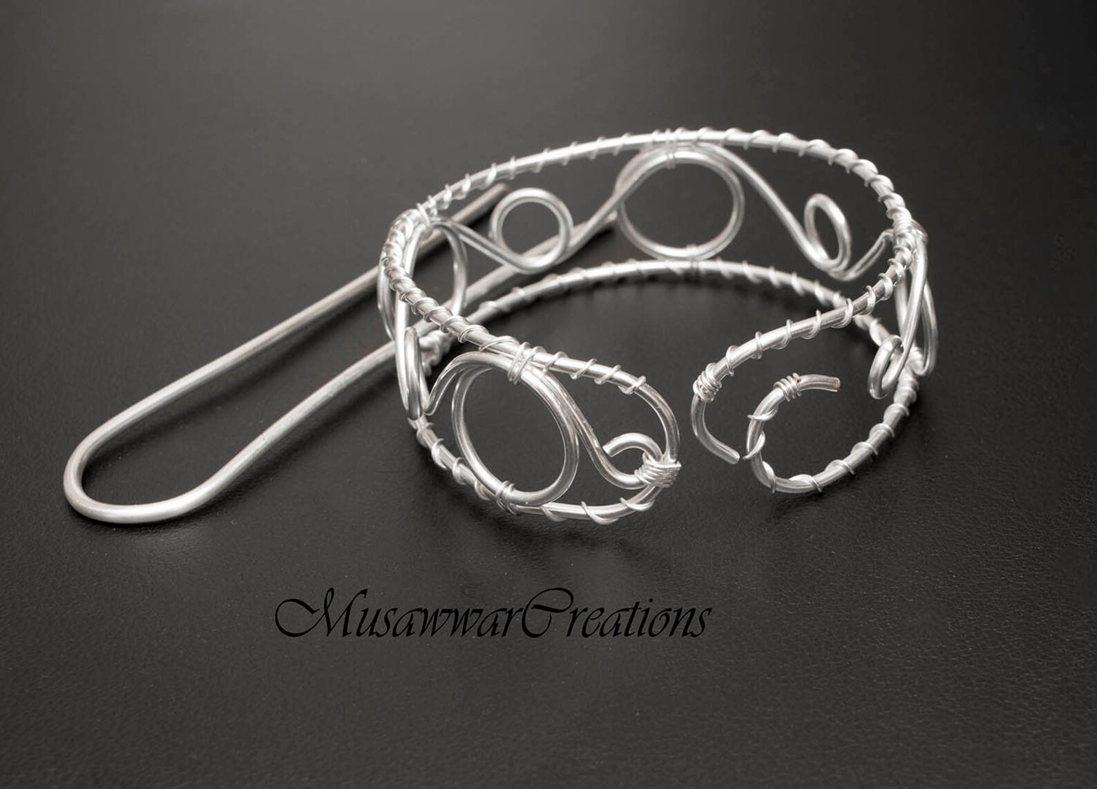 Silver Spiral Bun Cuff ,hair Bun Holder,hair Slide , Hair Bun Holder ...