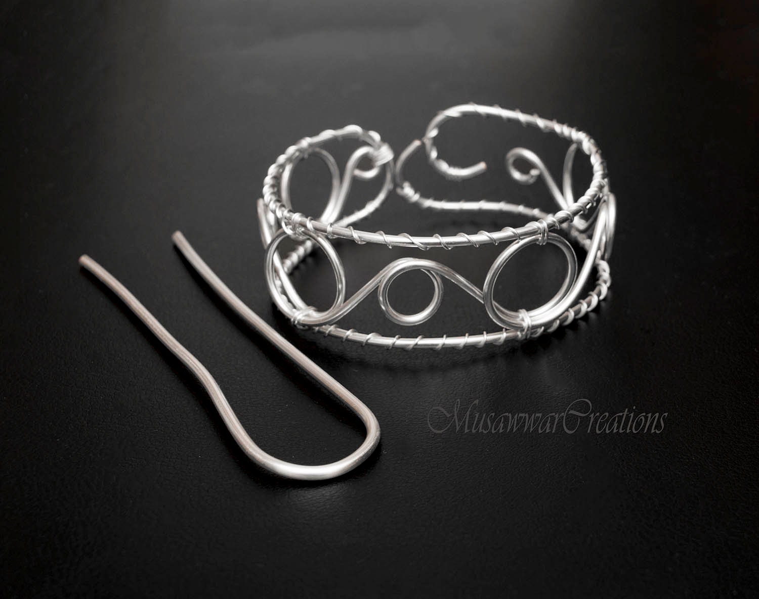 Silver Spiral Bun Cuff hair Bun Holderhair Slide Hair Bun - Etsy UK