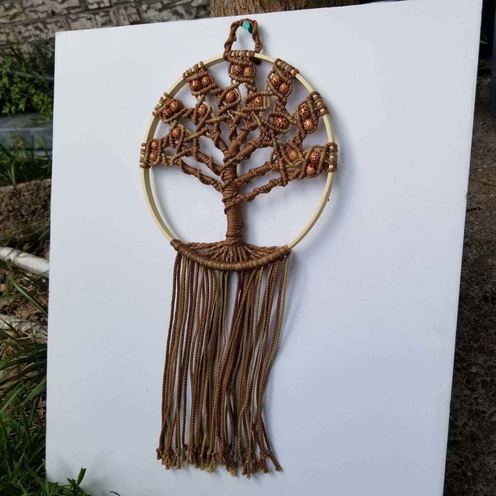 Macrame árbol de la vida pared colgante | Etsy