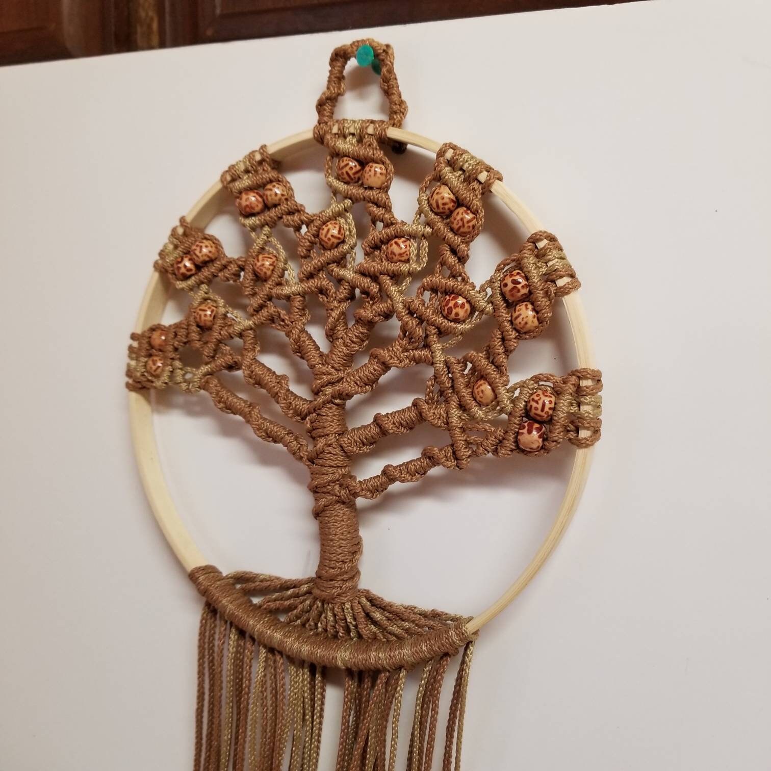 Macrame árbol de la vida pared colgante | Etsy