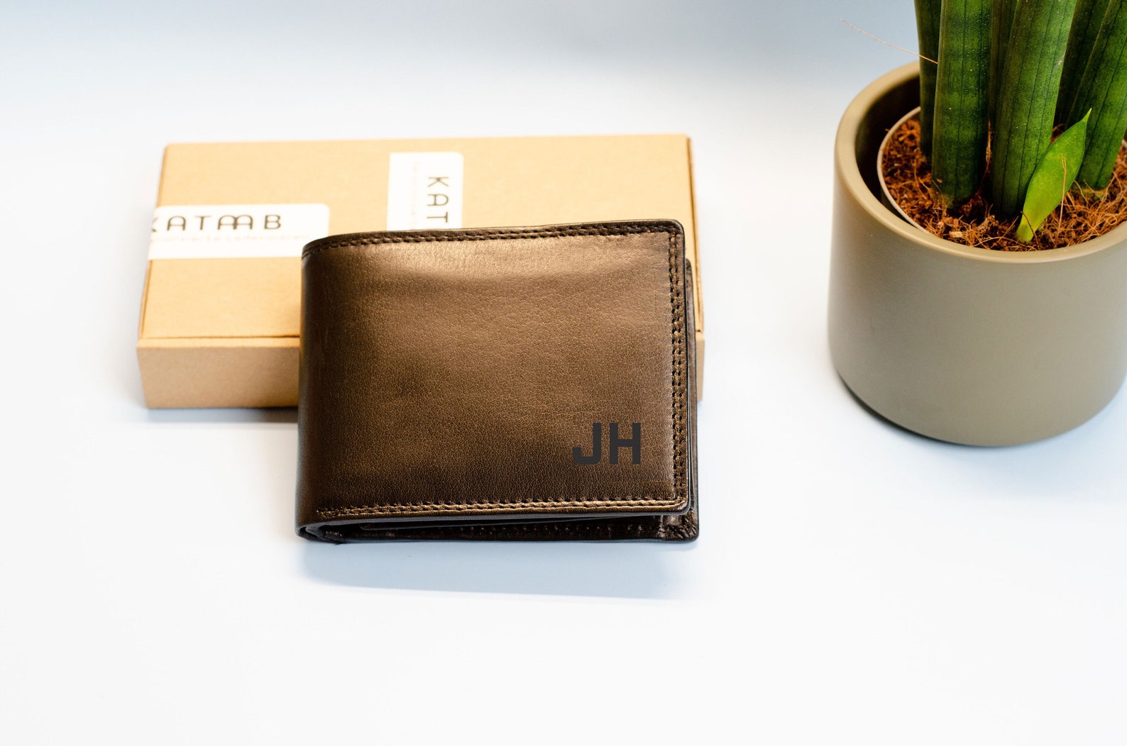 Personalized Wallet for Men. Monogrammed Wallet Credit Card - Etsy