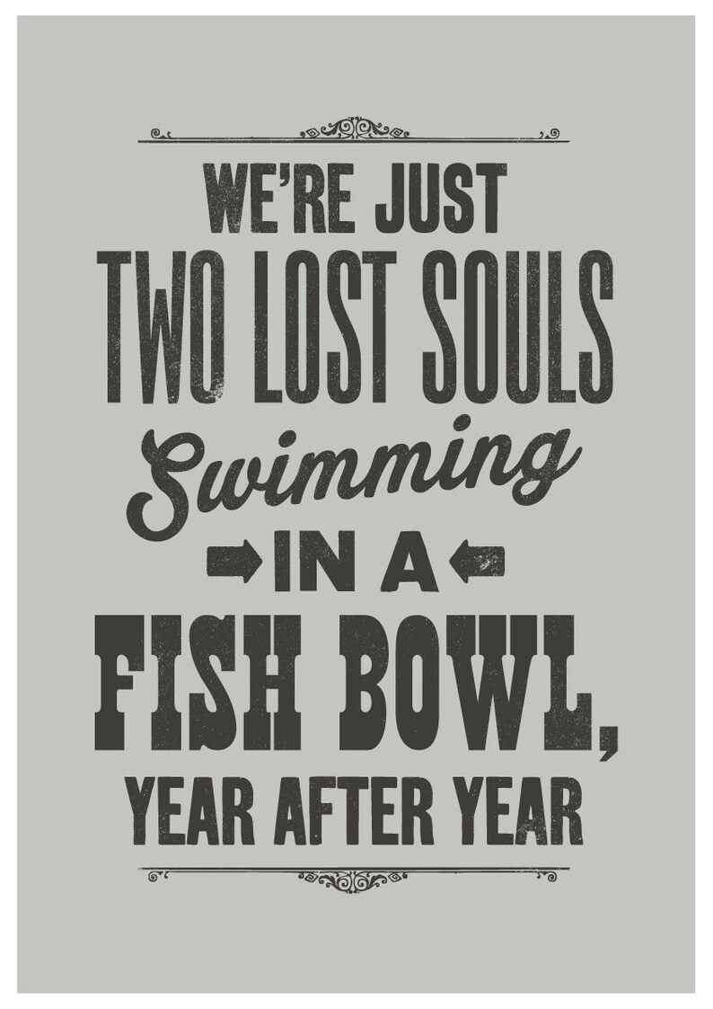 Pink Floyd Song Lyric Art Pink Floyd Art Print Music Etsy