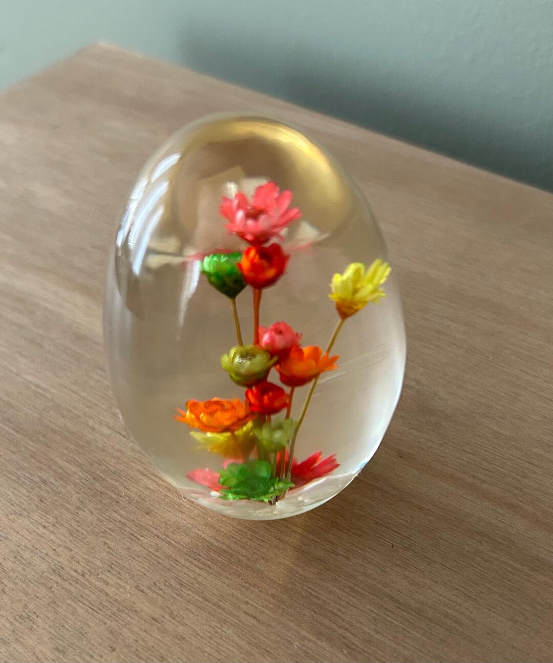 Vintage 1960”s Lucite Paperweight in Box - Etsy