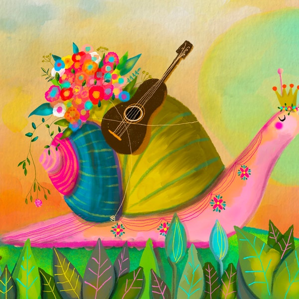 Snail Art - Etsy