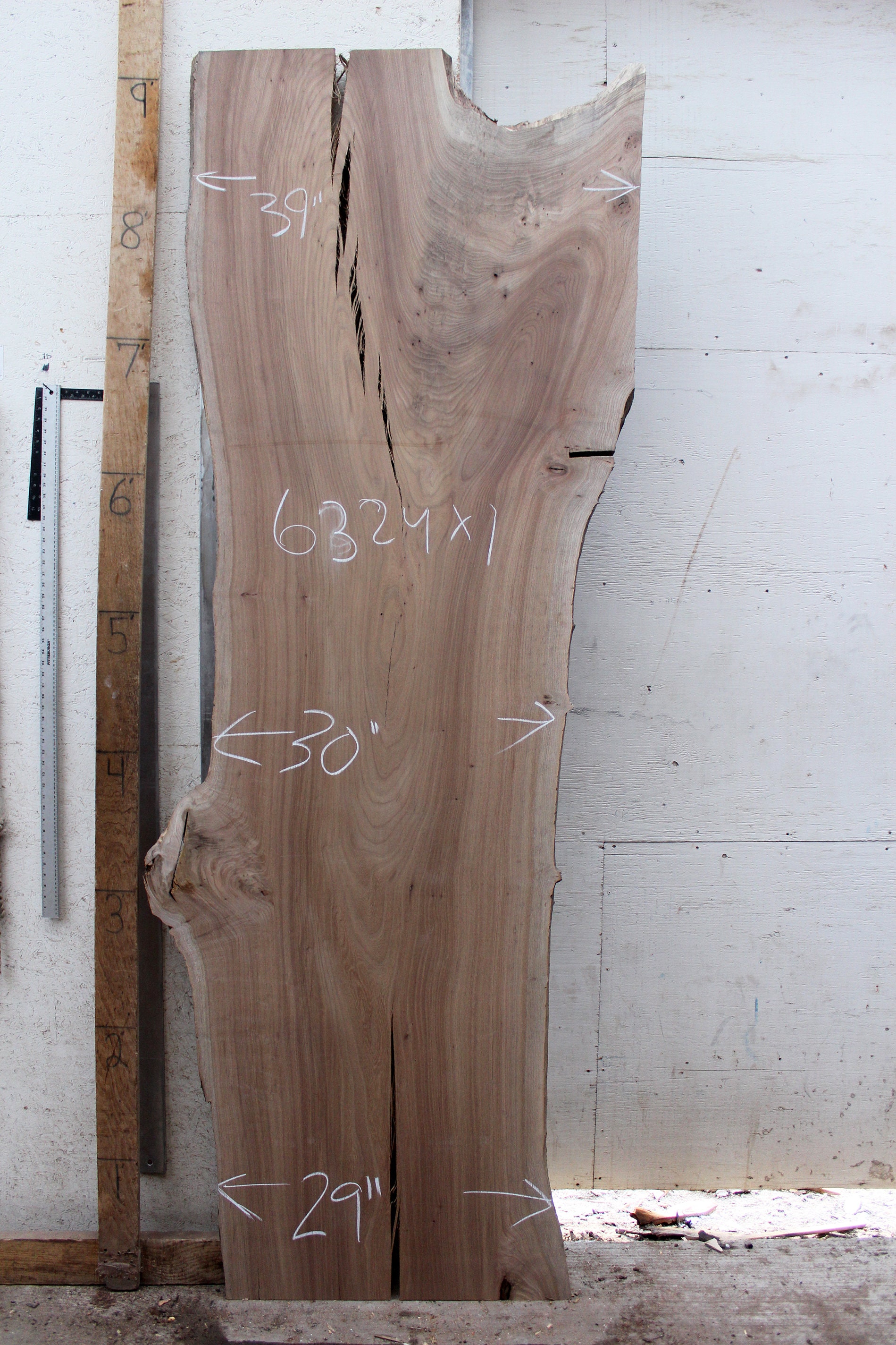 Live Edge Countertop Natural Elm Bar Top Raw Wood Slab Desktop Custom ...
