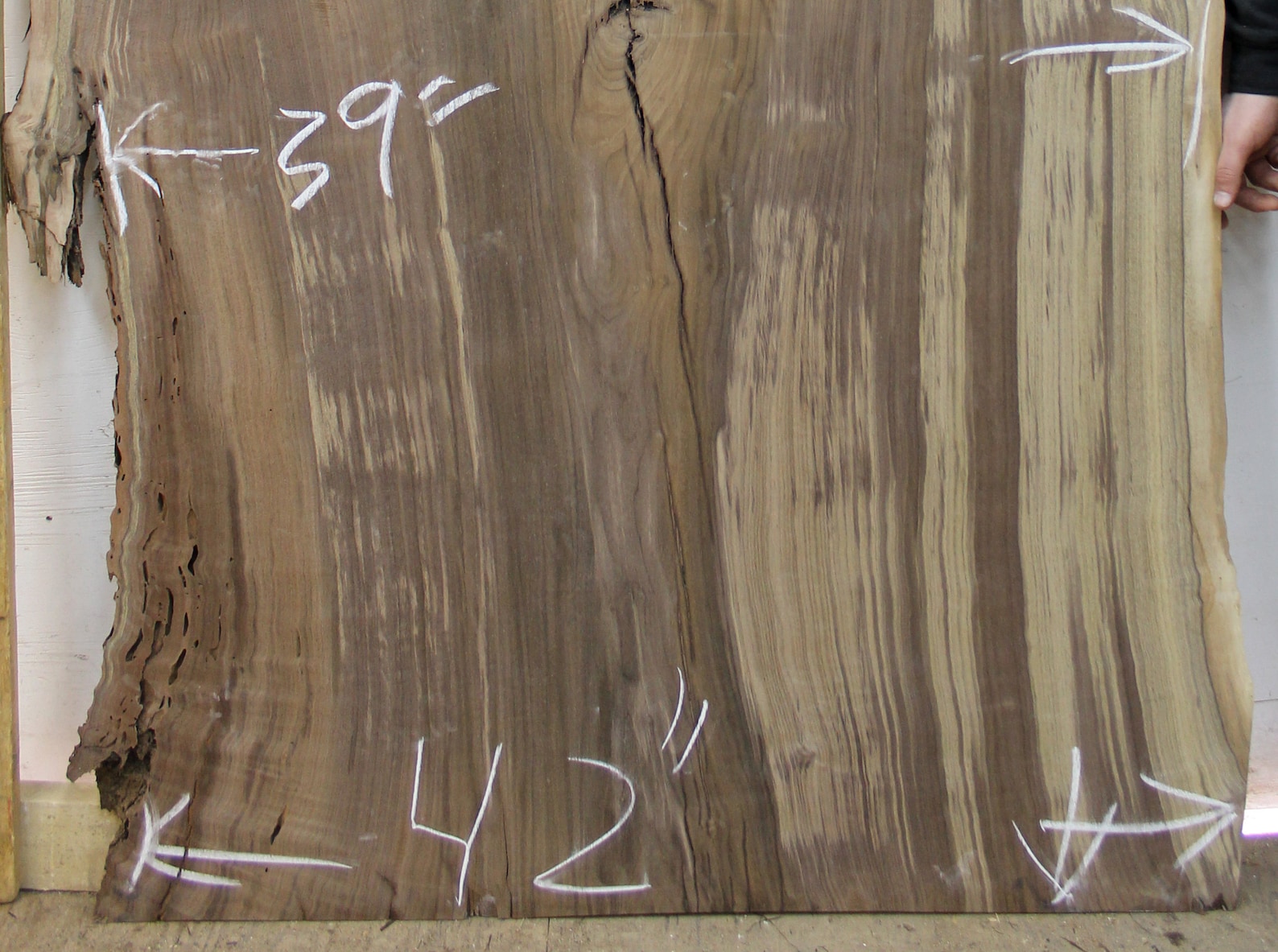 Natural Live Edge Desktop Coffee Table Claro Walnut Raw Wood Slab ...