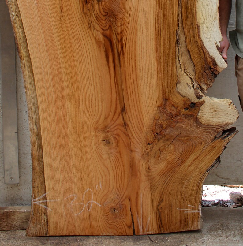 Live Edge Desktop Natural Red Oak Raw Wood Slab Custom Furniture Coffee ...