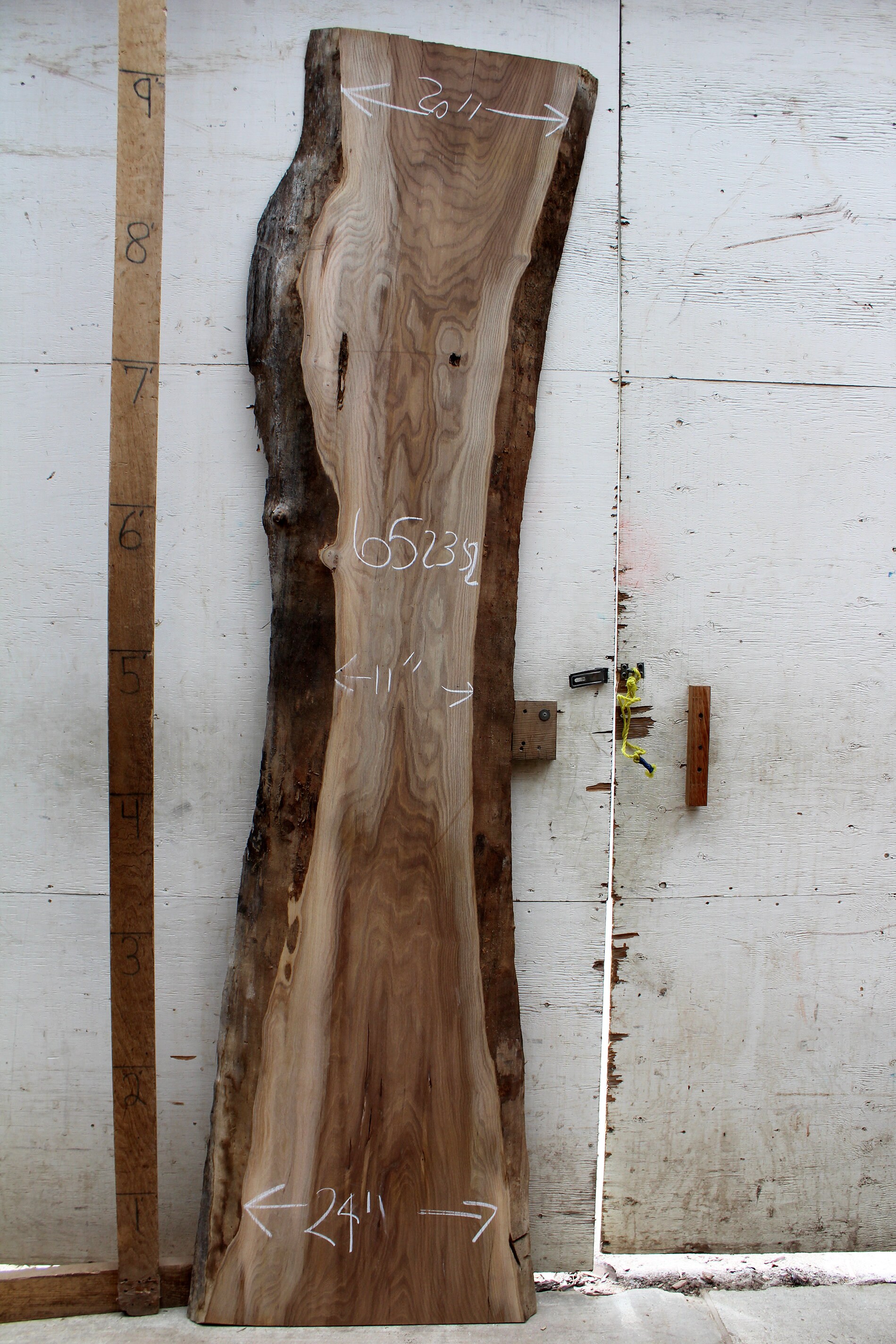 Natural Wood Slab Bar Countertop Live Edge Sideboard Elm Media - Etsy