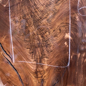 Natural Edge Table Top Live Edge Walnut Slab Rustic Wood Dining ...