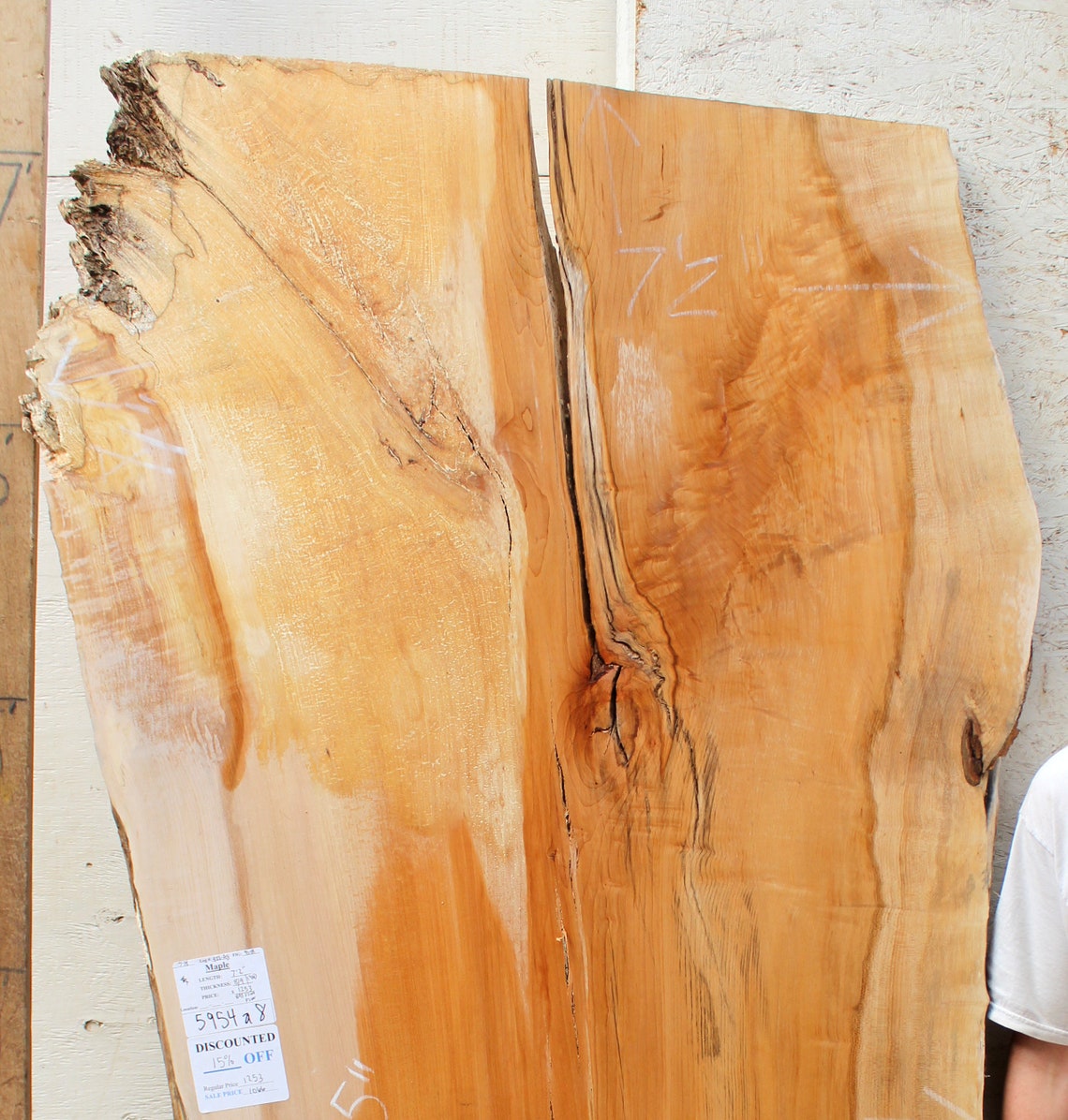 Live Edge Kitchen Island Natural Maple Raw Wood Slab Custom - Etsy