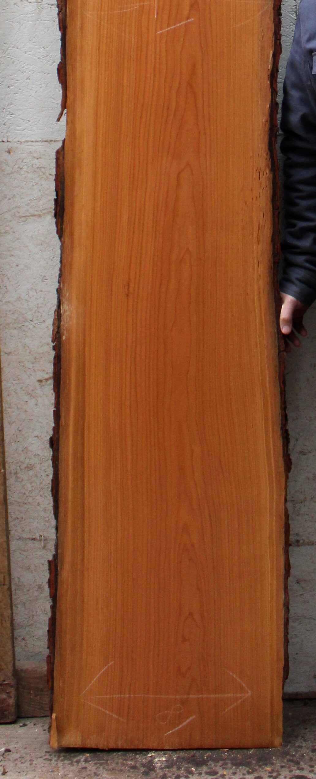 Natural Cherry Wood Slab Bar Countertop Live Edge Bartop Counter Custom ...