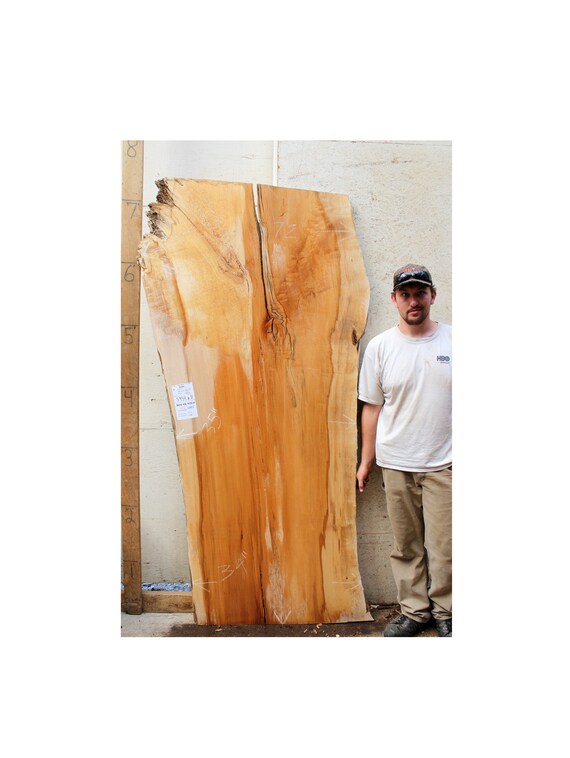 Live Edge Kitchen Island Natural Maple Raw Wood Slab Custom | Etsy