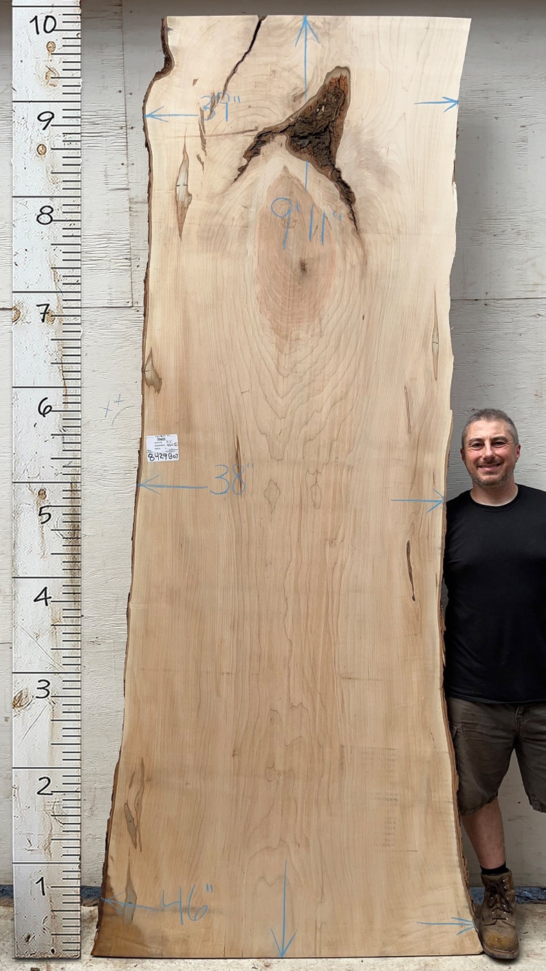 Maple Slab Live Edge Kitchen Table Top Natural Raw Wood Dining Tabletop ...