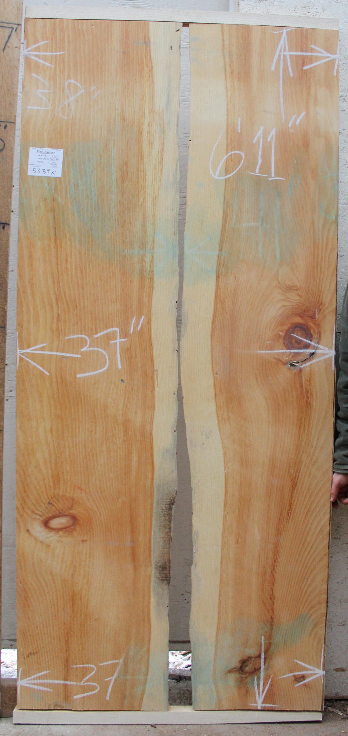 River Table Natural Eastern Pine Wood Slab Custom Tabletop Kitchen ...