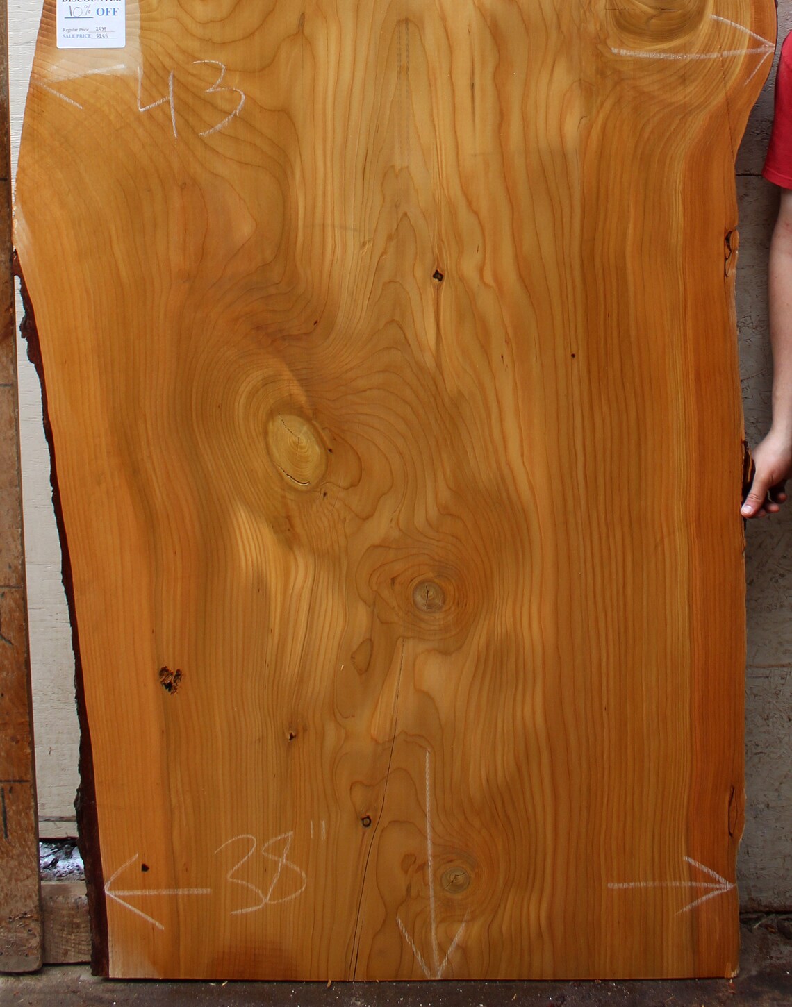 Live Edge Dining Table Tabletop Natural Incense Cedar Raw Wood - Etsy