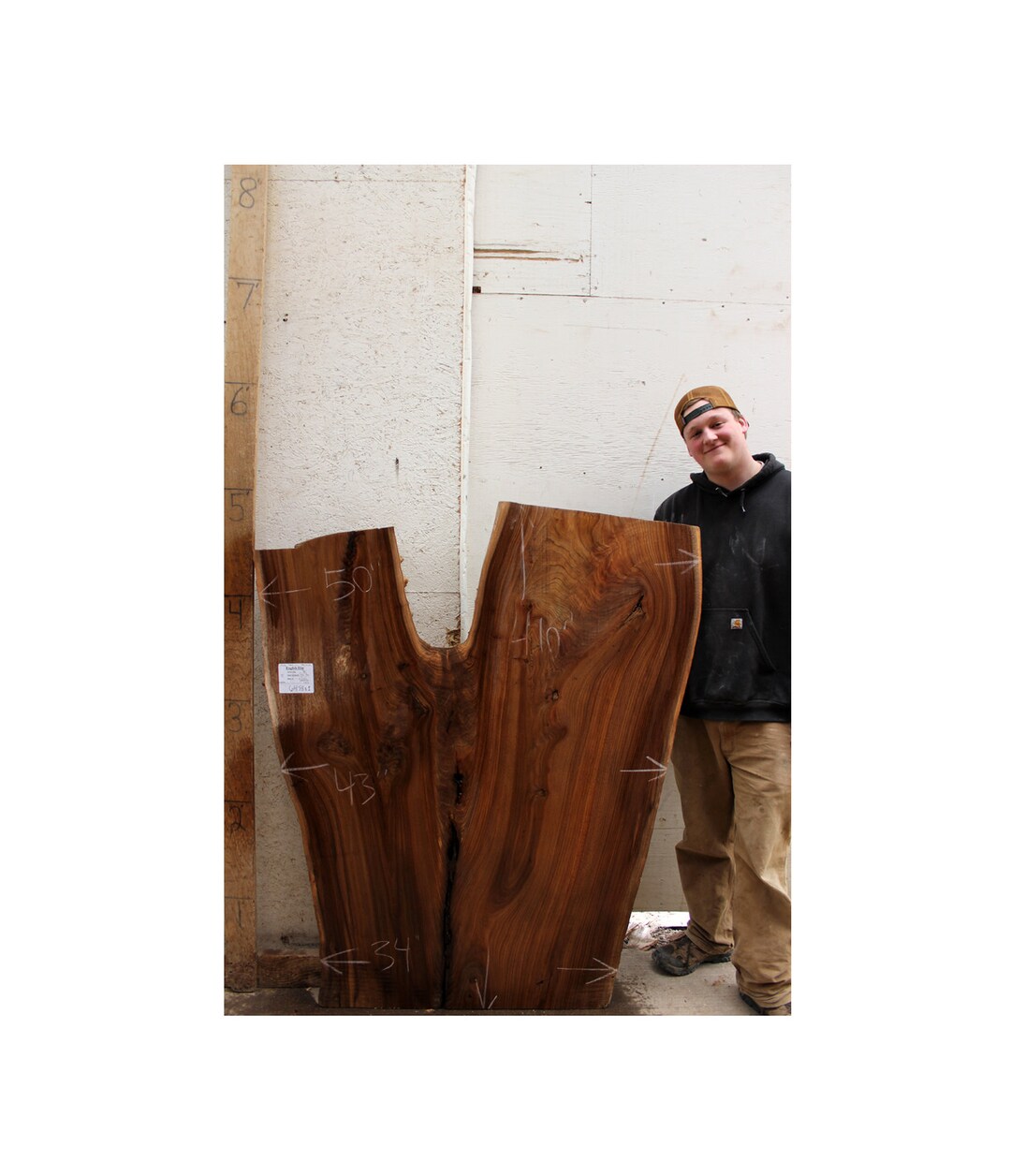 Rustic Live Edge Desk Natural Elm Raw Wood Slab Desktop Coffee - Etsy